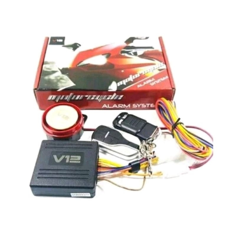Jual Alarm motor v12 system by Vinix remote jarak jauh motor matic ...