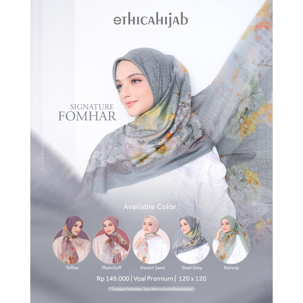 Jual SIGNATURE FOMHAR, HIJAB MOTIF KEKINIAN (ETHICA RUMAH FAIQA ...