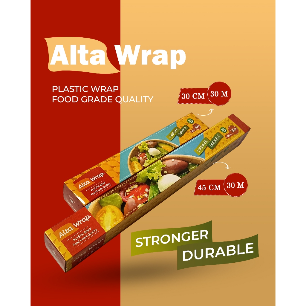 Jual ALTA plastik wrapping/Plastik wrap buah/plastik makanan/plastik ...