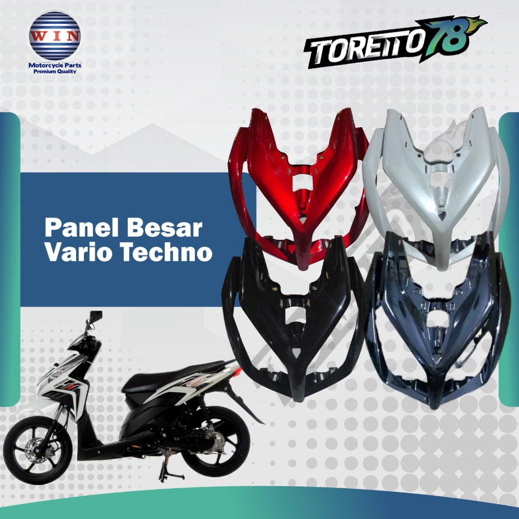 Jual Panel Besar Depan Cover Front Panel Honda Vario Techno Panel all color Varian | Shopee ...