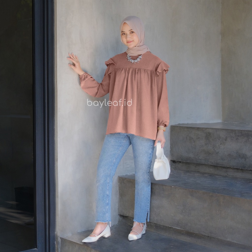 Jual Bayleaf.id Sofia Blouse Big Size | Shopee Indonesia