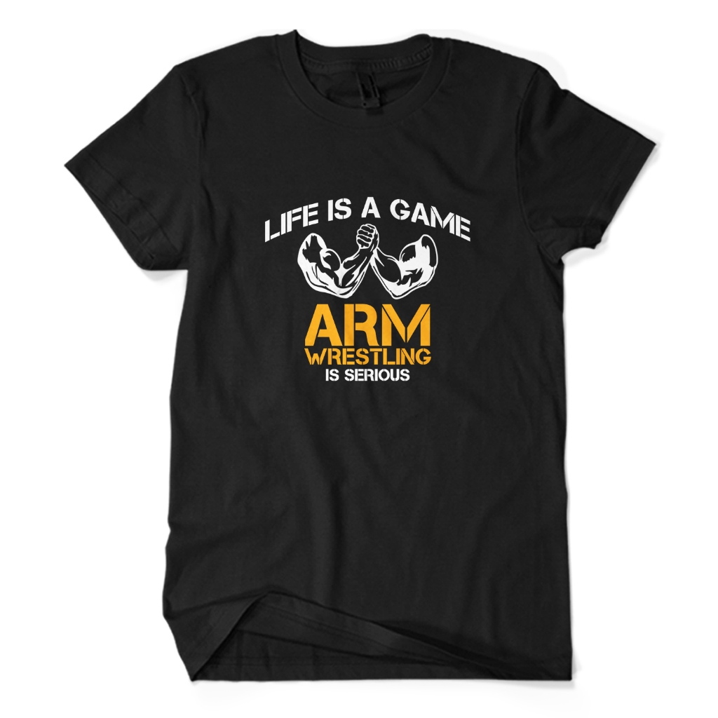 Jual Kaos Distro Premium ARM WRESTLING IS SERIOUS - Baju Hobi Olahraga ...