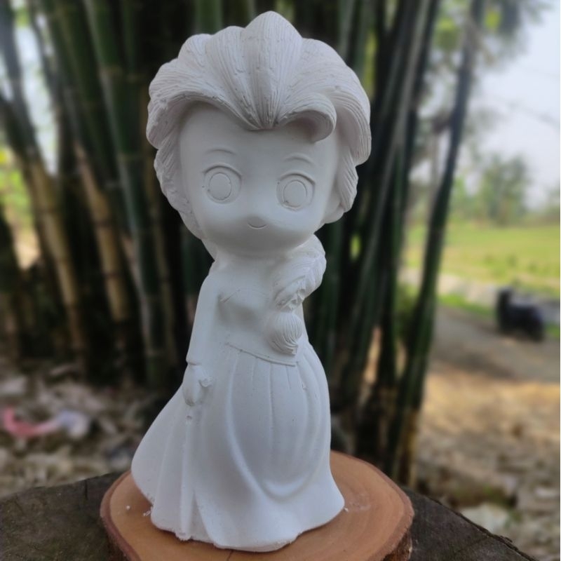Jual patung gypsum lukis celengan Elsa | Shopee Indonesia