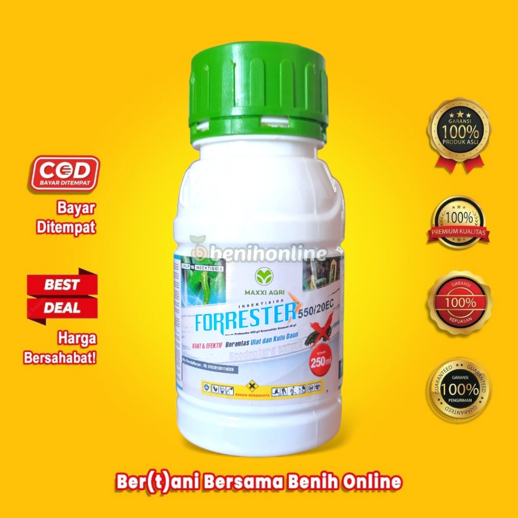 Jual INSEKTISIDA FORRESTER 550/20 EC 250 ML MAXXI AGRI Profenofos ...