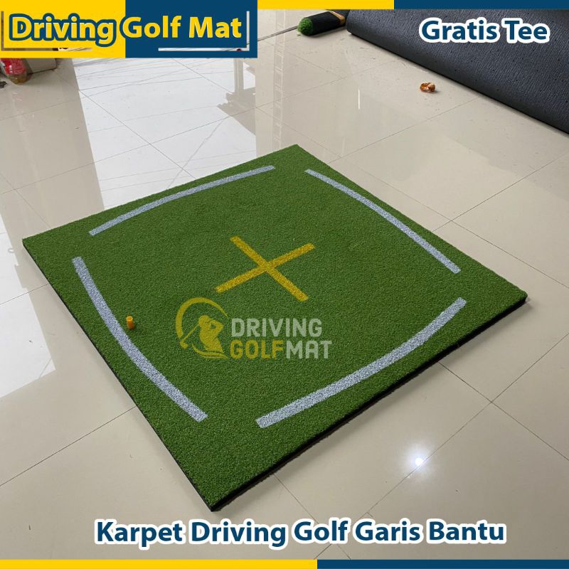 Jual Karpet Driving Golf + Garis Bantu Ukuran 120x120 cm Free Karet Tee ...