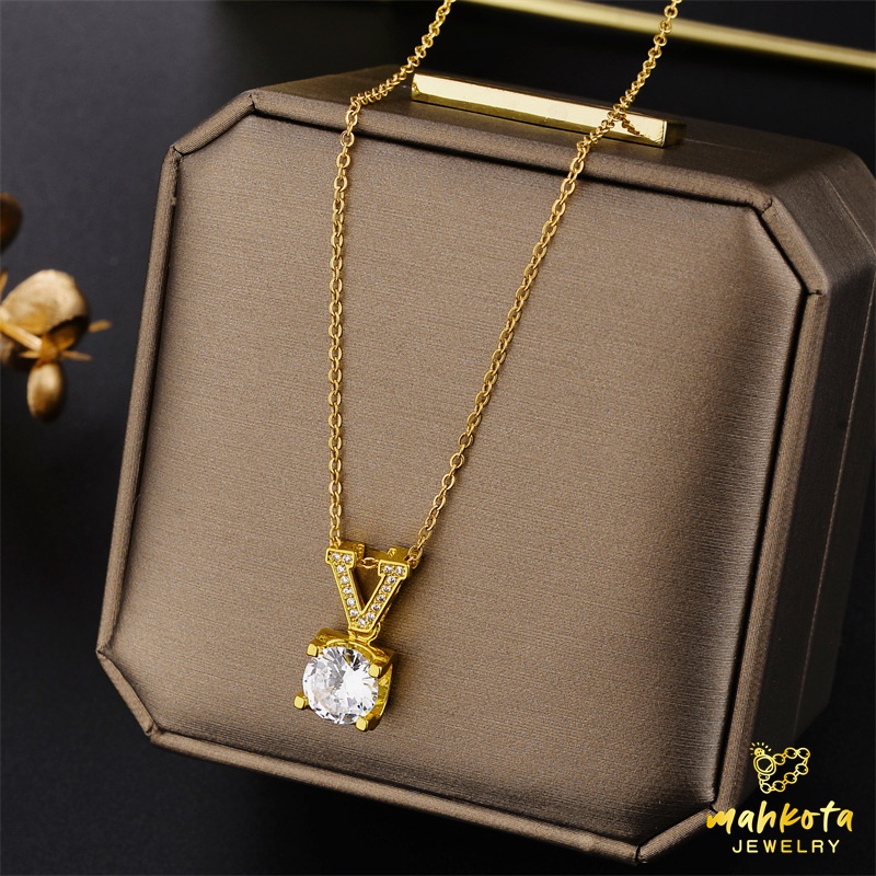 Jual K147 Kalung Rantai Nori TITANIUM PREMIUM Wanita Unik Liontin ...