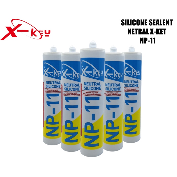 Jual Lem Kaca Silicone Sealant Xkey NETRAL Np11 | Shopee Indonesia
