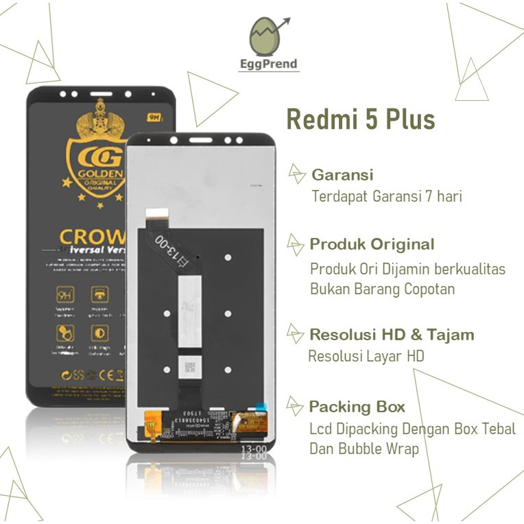 Jual LCD TOUCHSCREEN XIAOMI REDMI 5 PLUS / LCD REDMI 5+ ORIGINAL ...