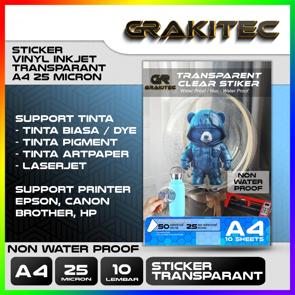Jual Kertas Sticker Vinyl Transparan - Sticker Vinyl Transparant ...