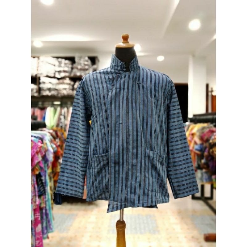 Jual Surjan Dewasa Alusan Lurik/Surjan Dewasa/Lurik Dewasa/Baju Gagrak/Baju Adat Jawa | Shopee ...