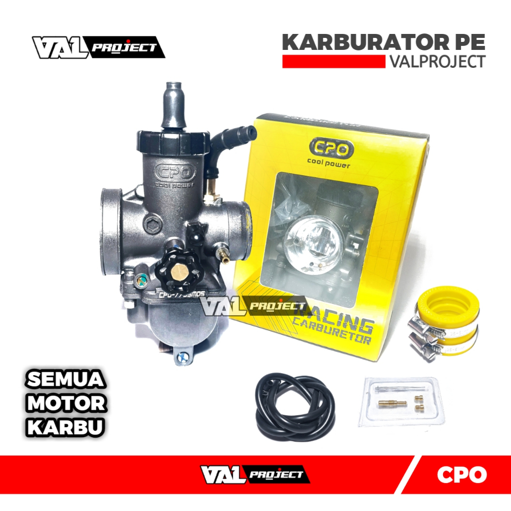 Jual Karburator Karbu Pe 24 26 28 30 mm CPO Cool Power Black Series Skep Kuningan | Shopee Indonesia
