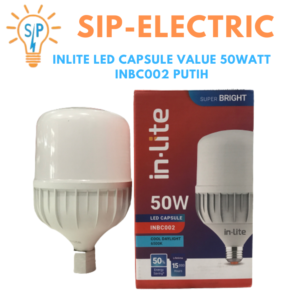 Jual INLITE LAMPU LED 50W PUTIH 6500K IN LITE VALUE SERIES CAPSUL 50 WATT | Shopee Indonesia