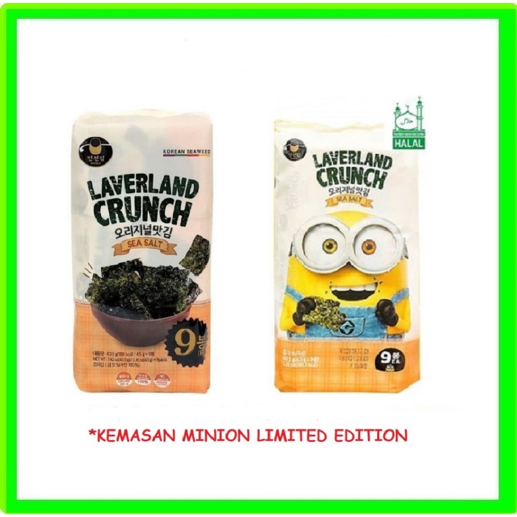 Jual Laverland crunch seaweed korea / snack seaweed by manjun rasa sea ...