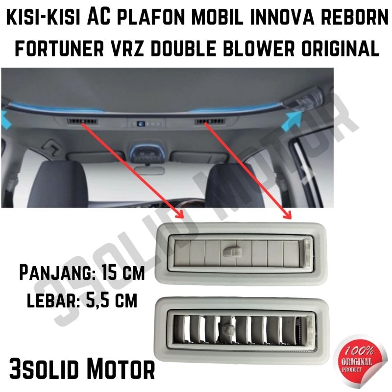 Jual KISI-KISI AC PLAFON MOBIL INNOVA REBORN FORTUNER VRZ DOUBLE BLOWER ...