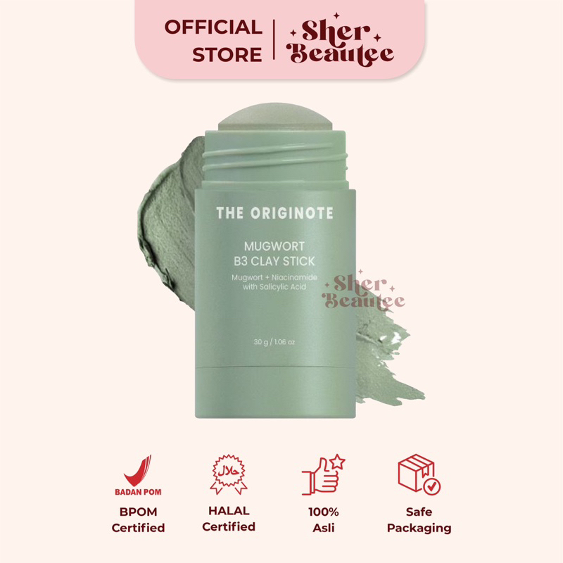 Jual The Originote Mugwort B3 Clay Stick Mask 30gr | Shopee Indonesia