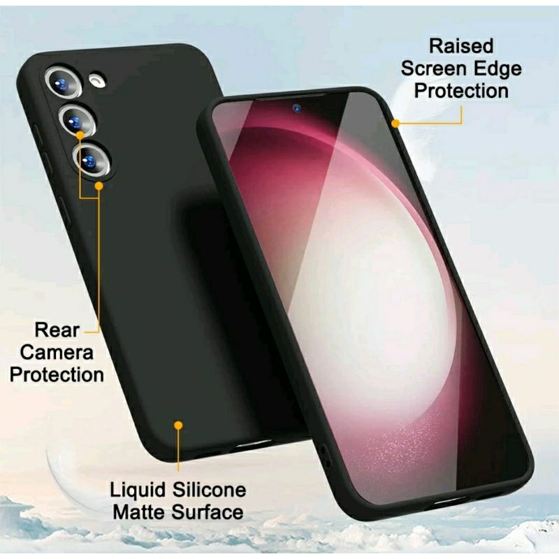 Jual Case Samsung S23 S23 Plus S23 Ultra S23 FE Softcase Premiun Black ...