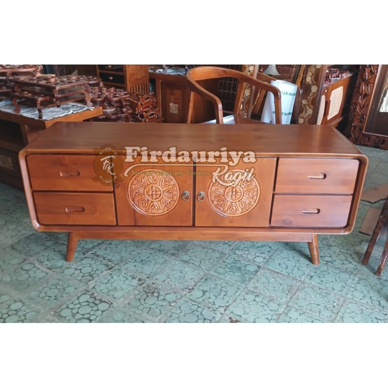 Jual Buffet bufet bifet tv meja tv kayu jati minimalis antik jepara ...