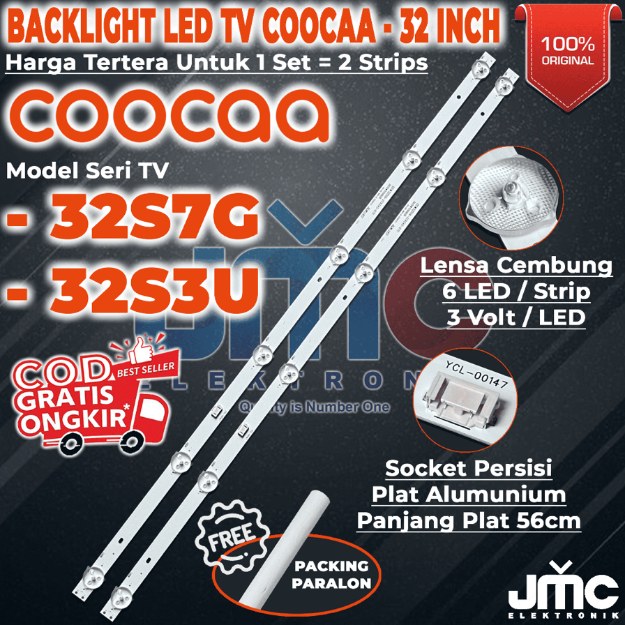 Jual BACKLIGHT TV LED COOCAA 32 INCH 32S3U 32S7G 32Z72 32S3A12G | Shopee Indonesia