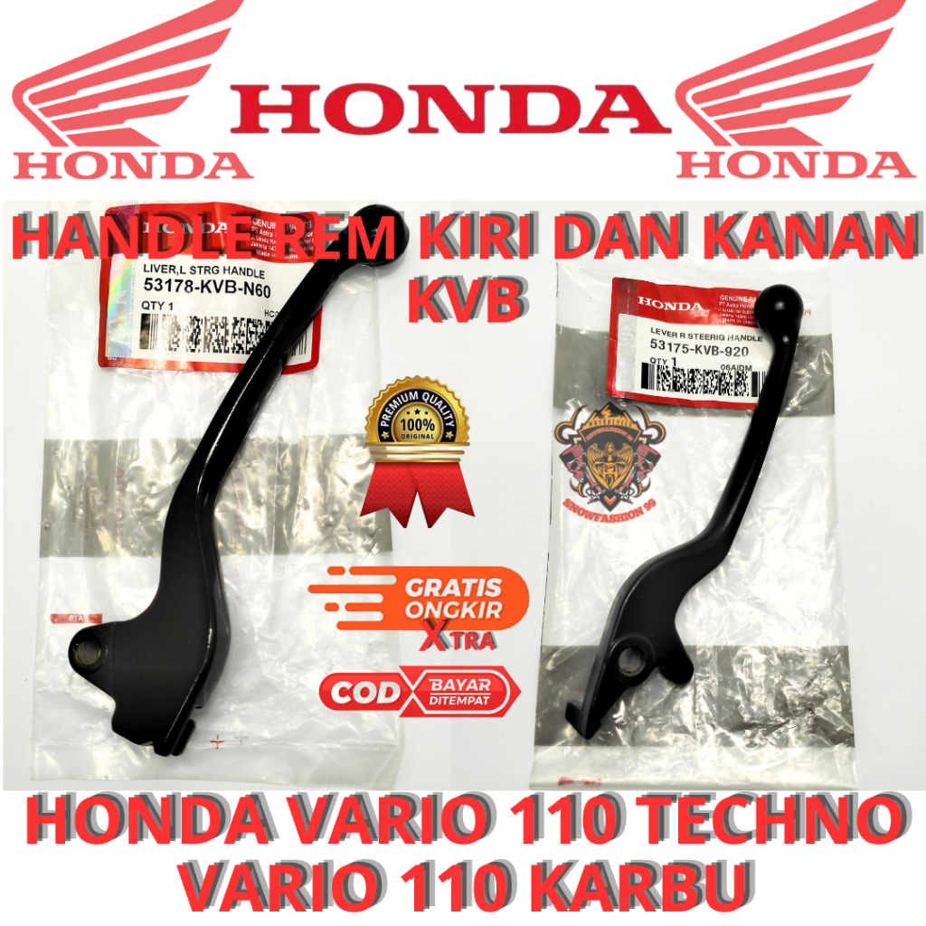 Jual HANDLE REM SET KIRI KANAN VARIO 110 KARBU KVB HANDEL SET VARIO 110 ...