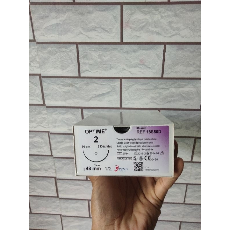 Jual Benang Optime 2 taper (Poliglycolic Acid) | Shopee Indonesia