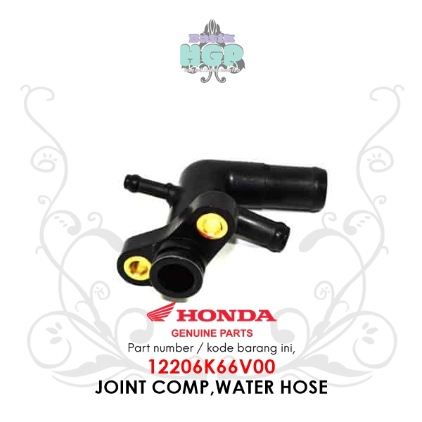 Jual Sambungan Vario 125 (Joint Comp,Water Hose) Ori AHM Selang Radiator - 12206K66V00 | Shopee ...
