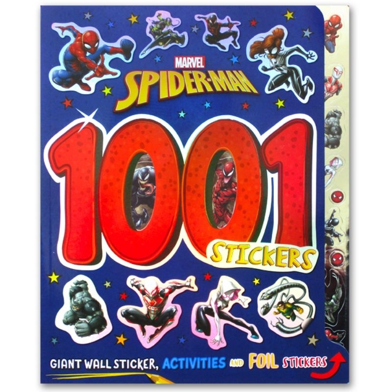 Jual Marvel Spider-Man 1001 Stickers (Includes Giant Wall Sticker ...