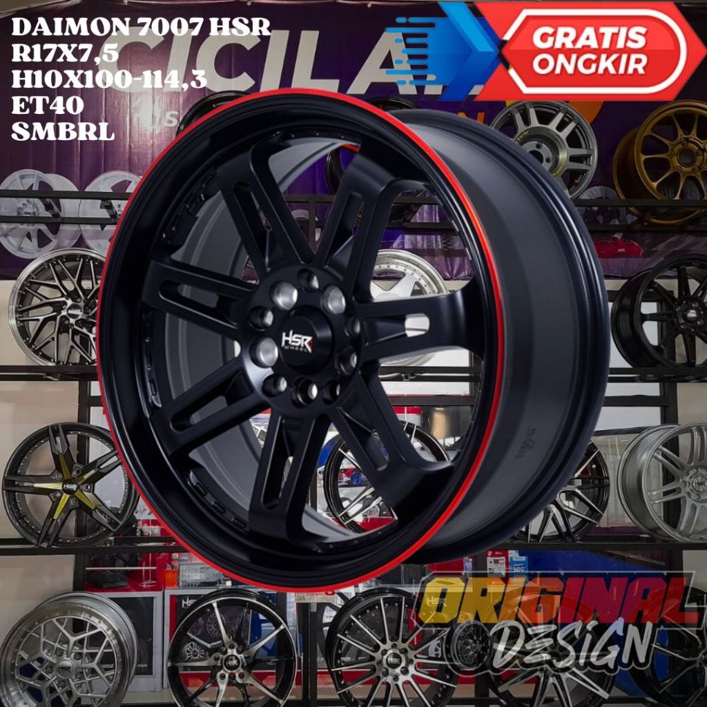 Jual Velg Mobil Ring 17 HSR DAIMON R17 Untuk FT86 , Sienta , Altis , Xpander | Shopee Indonesia