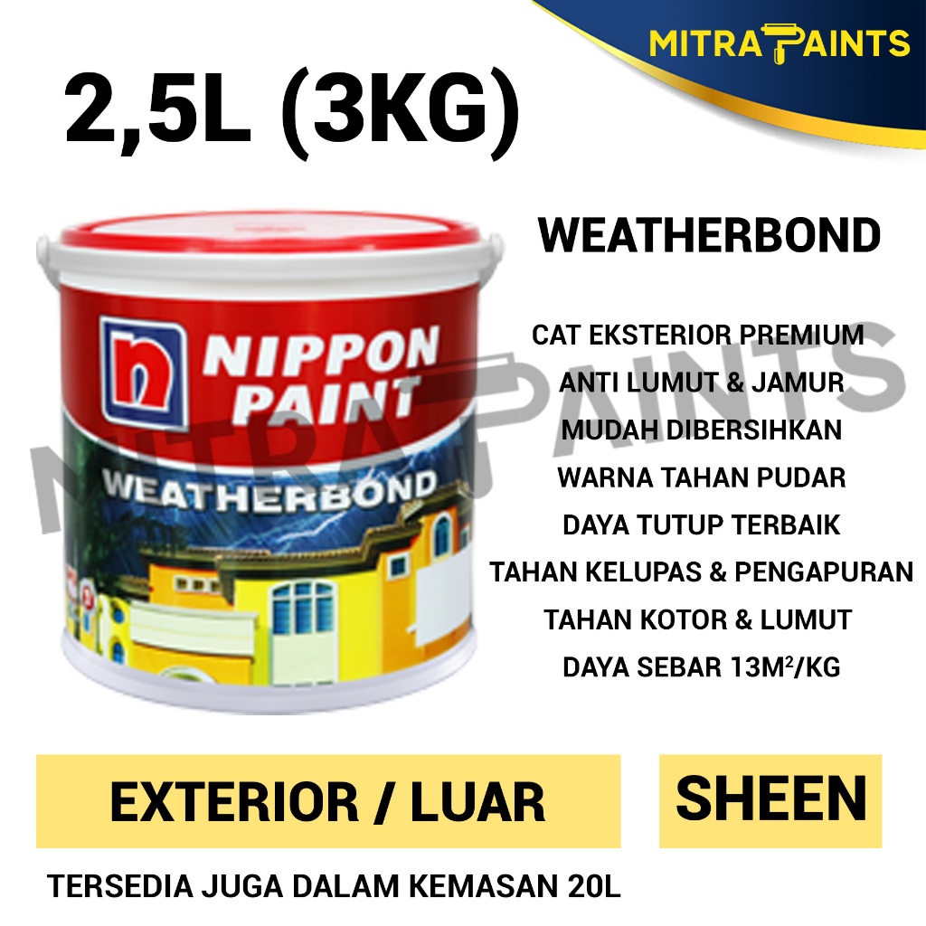 Jual CAT TEMBOK EKSTERIOR INTERIOR NIPPON PAINT STILETTO GRAY NP N 1992 ...