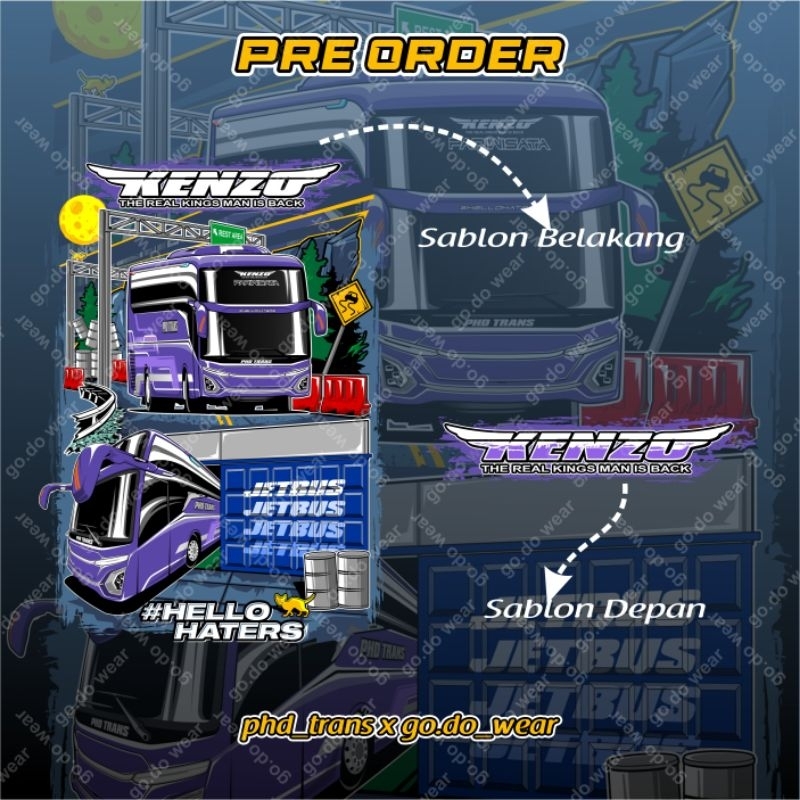 Jual Kaos bis bismania PHD trans Kenzo (kolaborasi phd trans X go.do ...