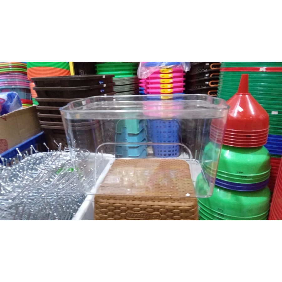 Jual Box Transparant Container Kotak Akrilik Bening 44X29X23 CM ...