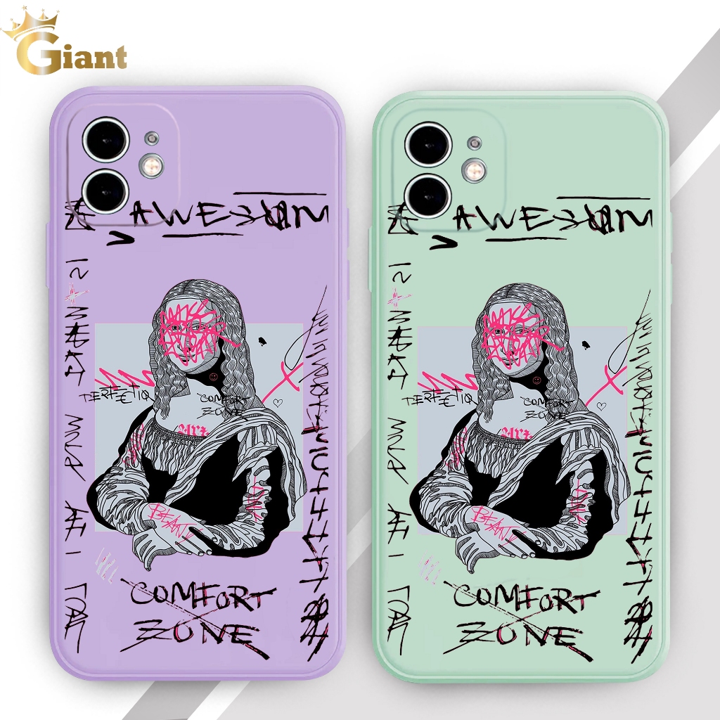 Jual Case Mona lisa Iphone 14PLUS 13PROMAX 12PRO 14 13 12 XSMAX X 11 XR 8PLUS 8 7 6S 6 softcase ...