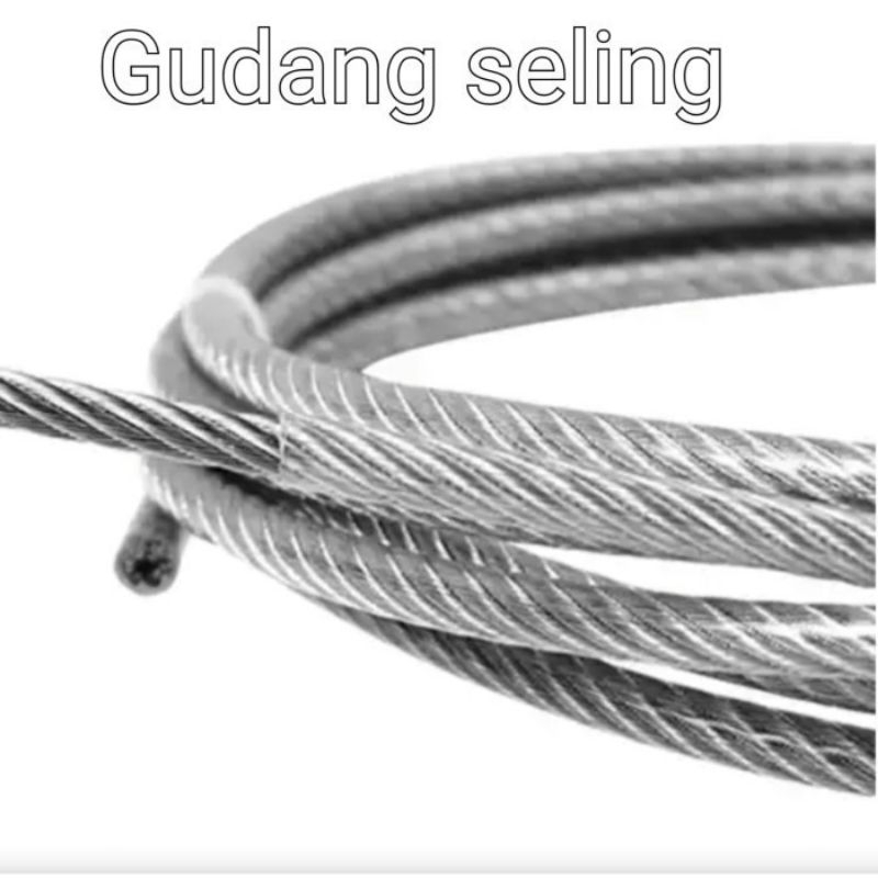 Jual kawat seling baja lapis pvc 2mm / kawat sling baja lapis pvc 2mm | Shopee Indonesia