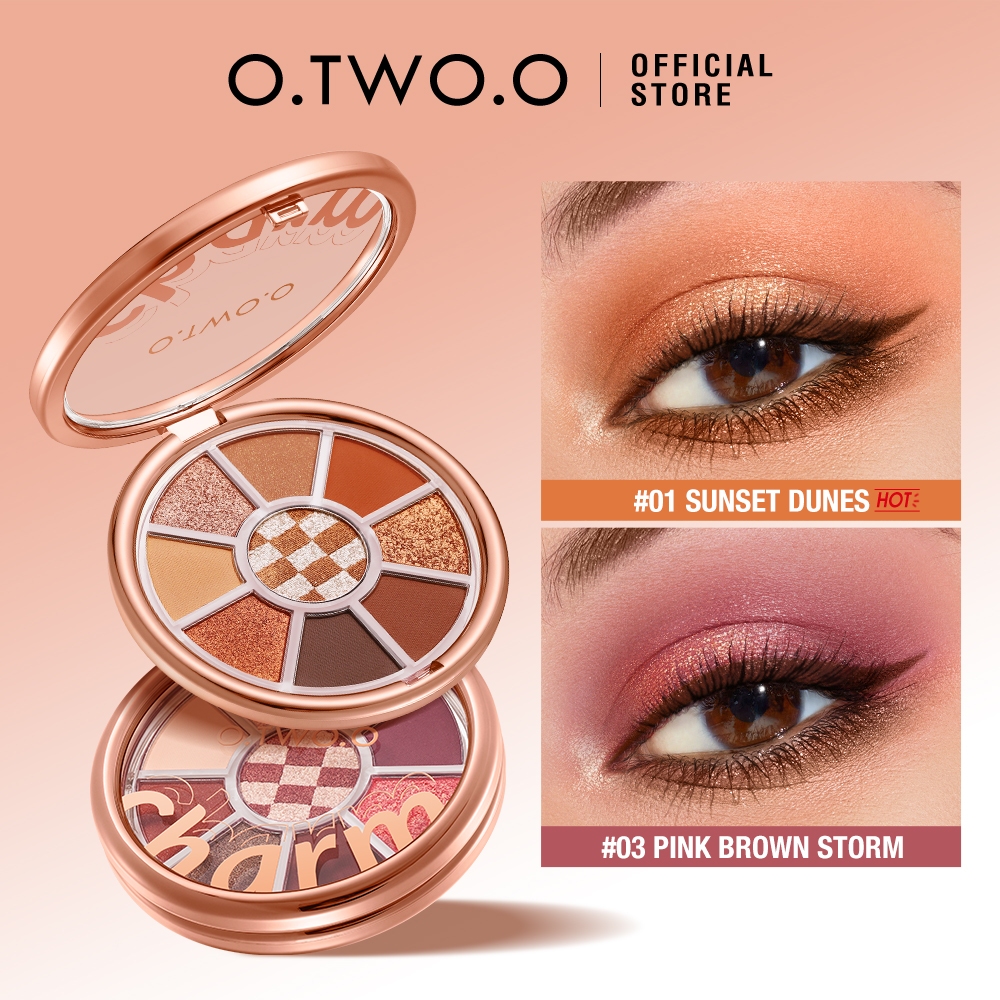 Jual O.TWO.O Eyeshadow Palette High Pigment Waterproof Eye Makeup ...