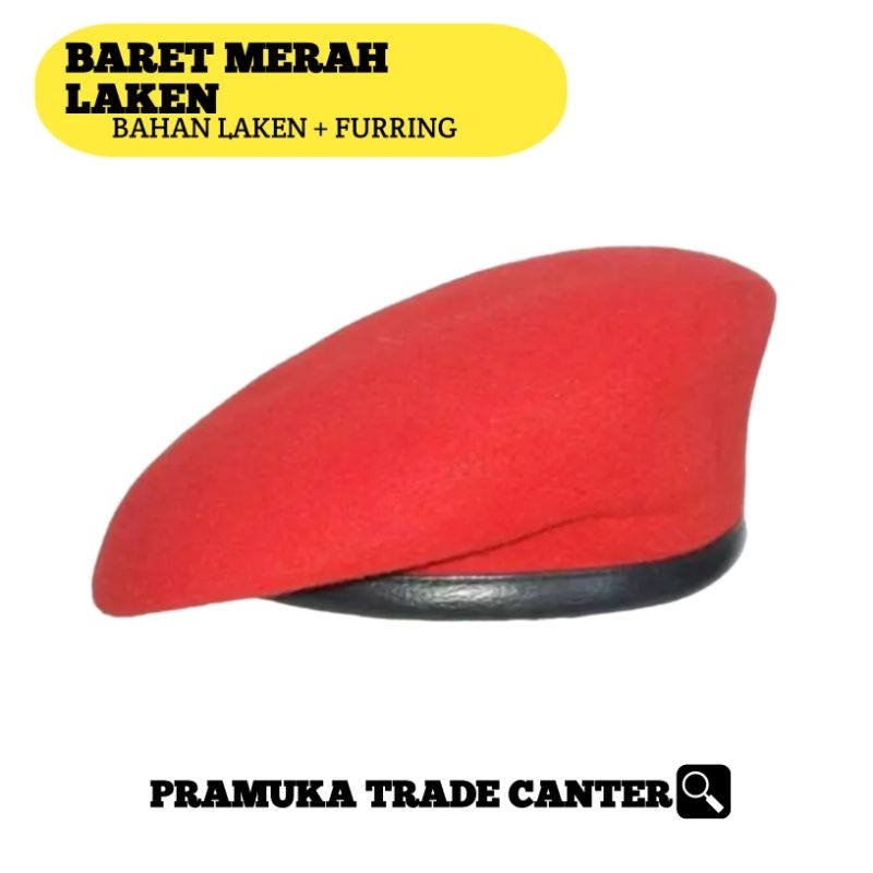 Jual BARET MERAH LAKEN DOBEL FURRING | BARET PEMUDA PANCASILA | BARET ...