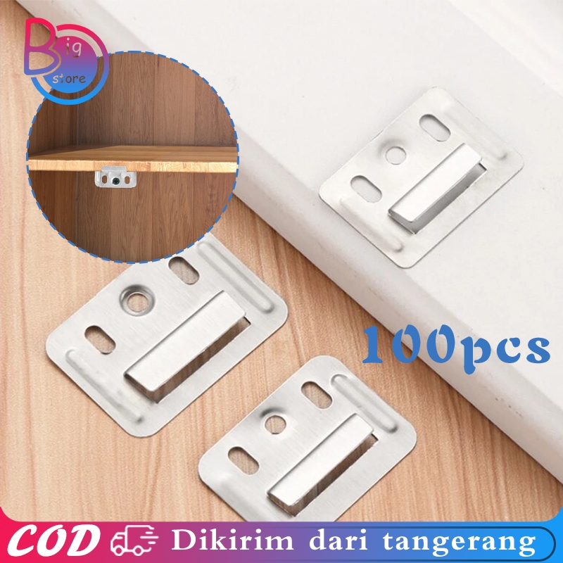 Jual 100pcs/Set Klip WPC Wall Panel Klip Wallpanel WPC Stainless Steel ...