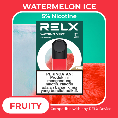 Jual RELX Pod Pro - Watermelon Ice 5% (Isi 1 Pod) | Shopee Indonesia