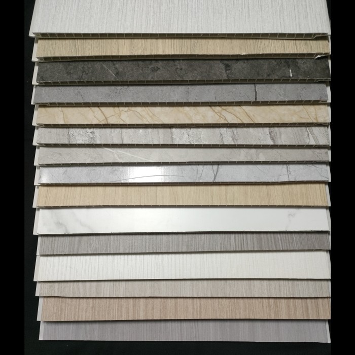 Jual Sample PVC Wall Board Papan Panel Dinding Kayu Marmer Granite ...