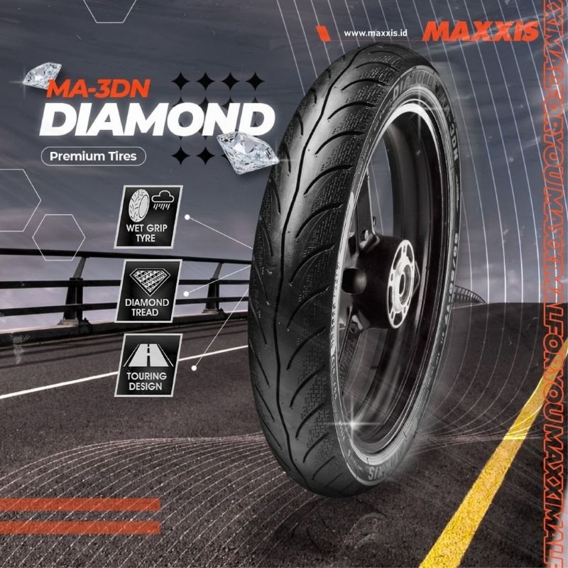 Jual Ban Maxxis Diamond 100/80-14 Tubeless Free Pentil Ban Matic Ring ...