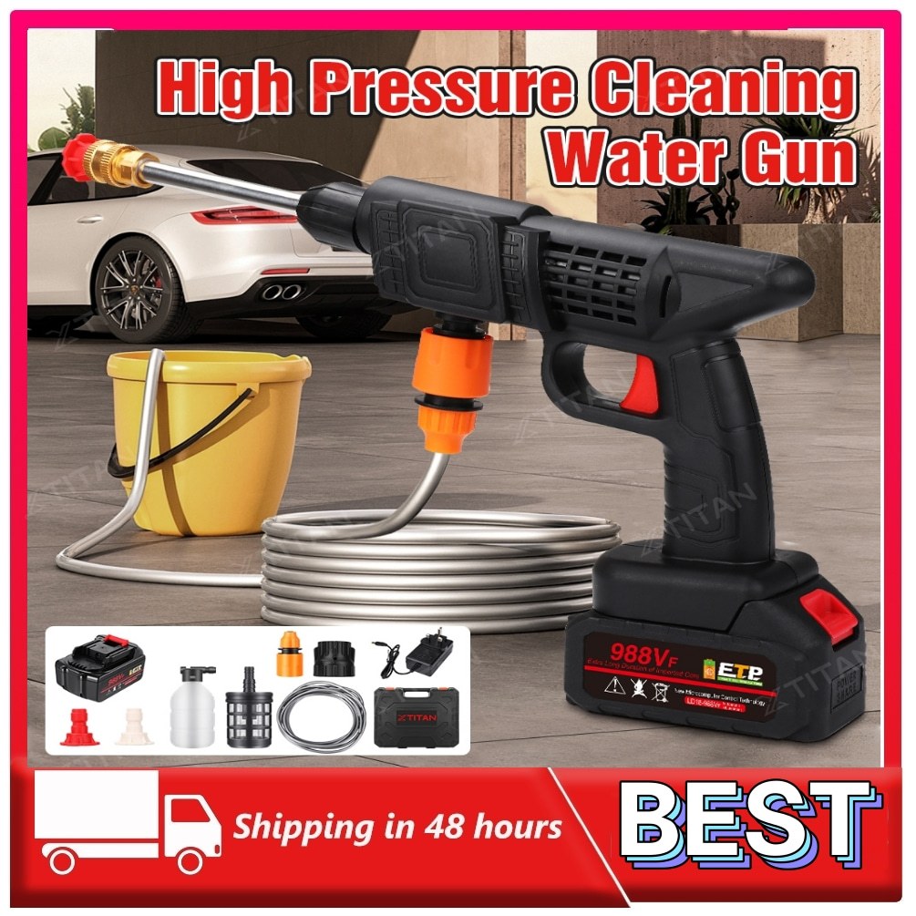 Jual XTITAN 988V Car Washer 2800W High Pressure Water Jet Cordless Water Sprayer Cuci Kereta For ...