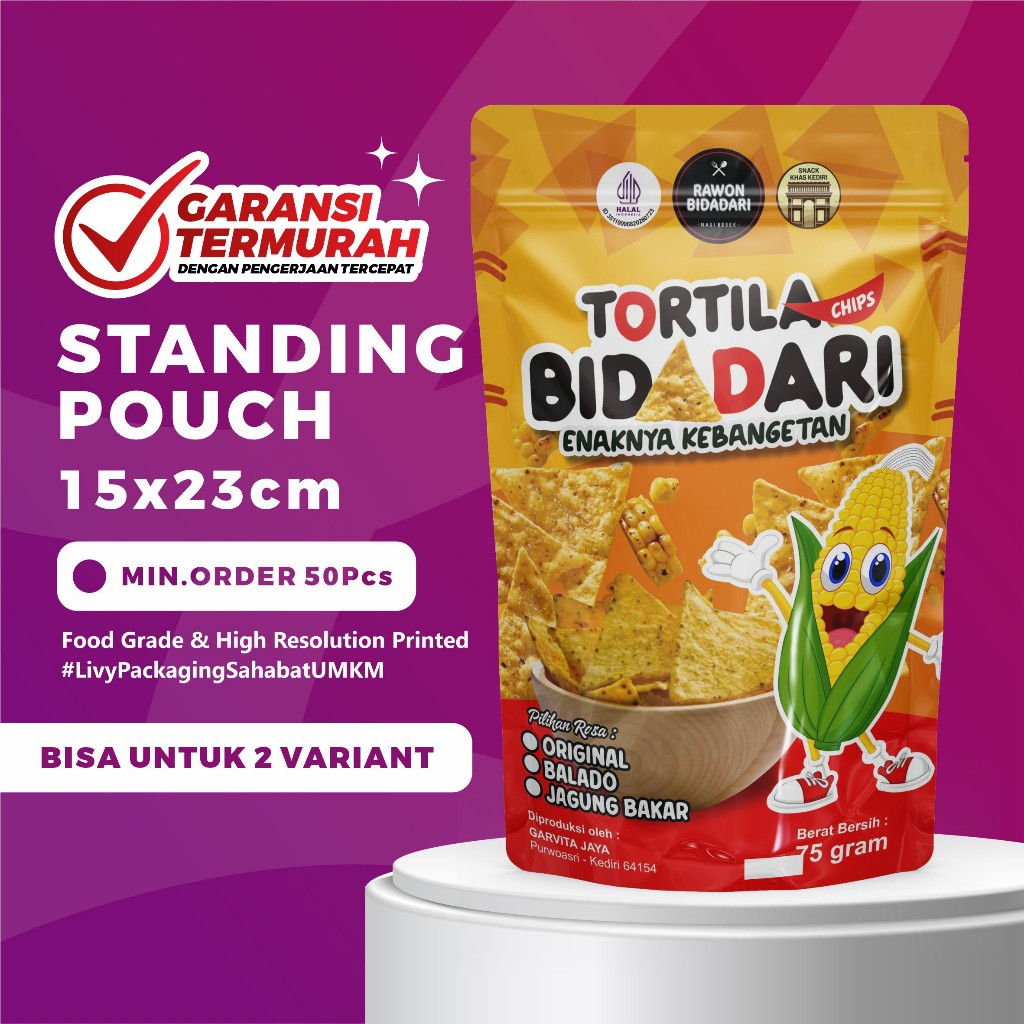 Jual Livy Packaging - Ukuran 15x23cm Kemasan Full Printing Cetak ...