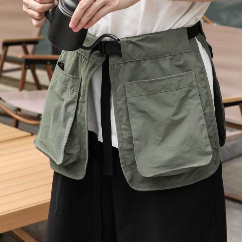 Jual Blou Apron Barista Chef Waiters Waterproof Banyak Kantong ...