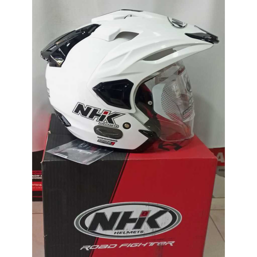 Jual HELM NHK PREDATOR CRYPTON (WHITE) | Shopee Indonesia