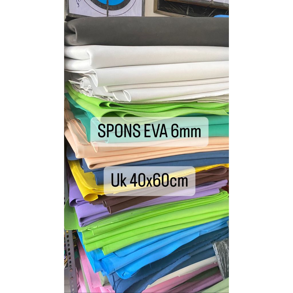 Jual spons eva EVA Foam / Spon Ati 6mm spons eva 6mm media kreasi ...