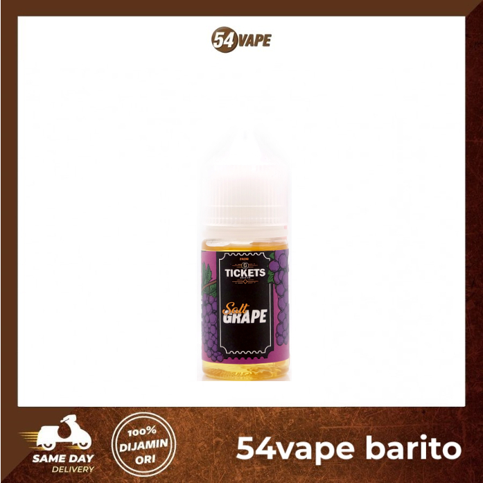 Jual Ticket Grape Salt Nic 30ml / 25mg by Tickets Brew | Shopee Indonesia