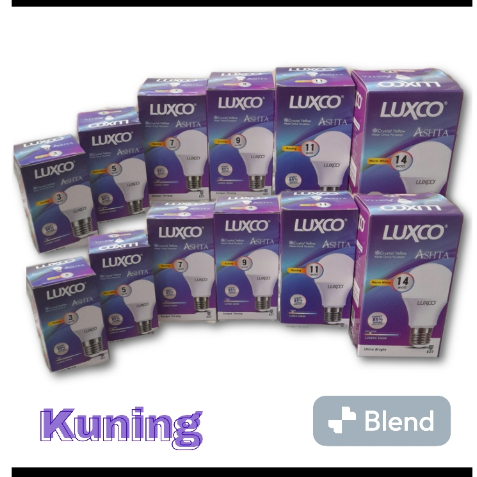 Jual LAMPU BULAT LED LUXCO ASHTA 3 - 14 WATT CAHAYA KUNING | Shopee Indonesia