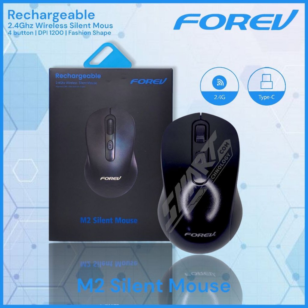 Jual Mouse Wireless Silent Click Forev M2 | Shopee Indonesia