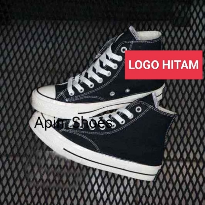 Jual SEPATU CONVERS ALSTAR HIGH SEPATU SEKOLAH LOGO HITAM | Shopee ...