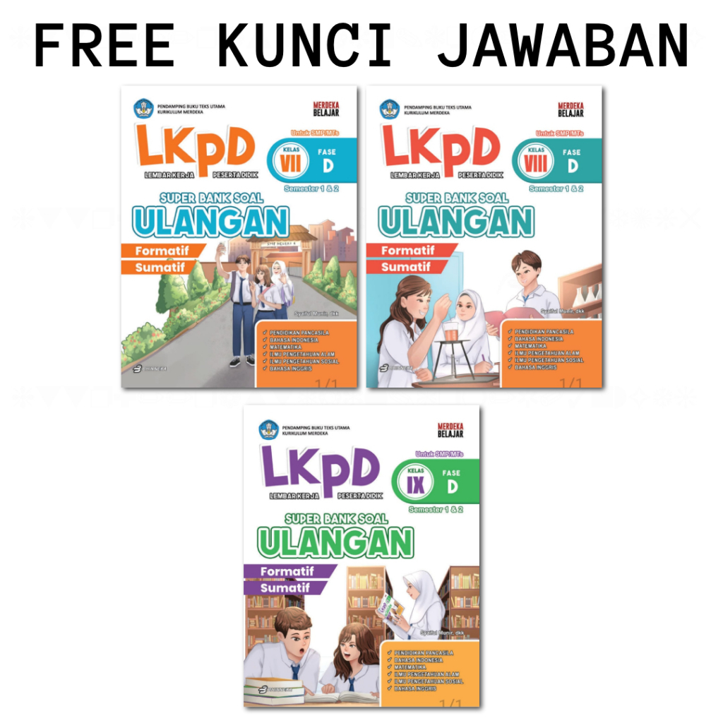 Jual BUKU SOAL LKPD / BANK SOAL / ULANGAN (LEMBAR KERJA PESERTA DIDIK ...