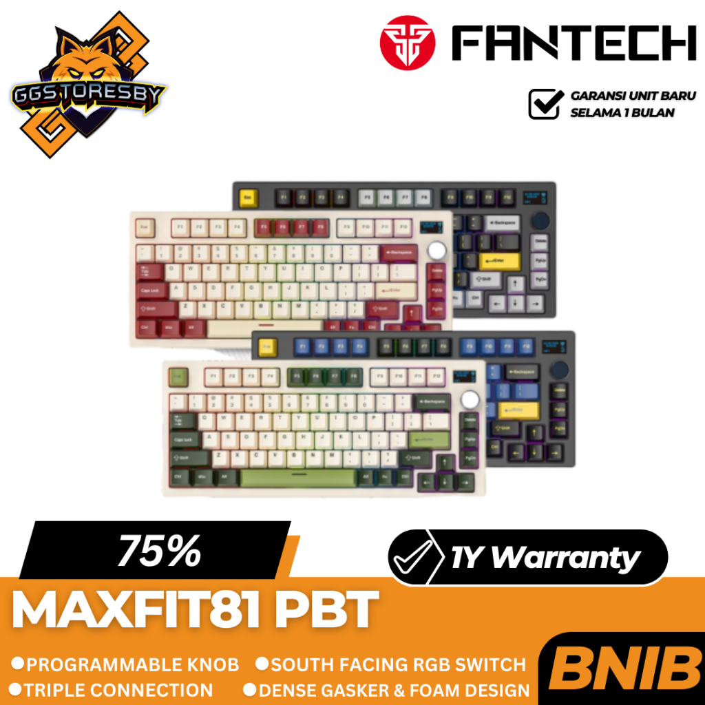 Jual Fantech Maxfit81 Pbt Vibe Edition - Wireless Mechanical Gaming ...