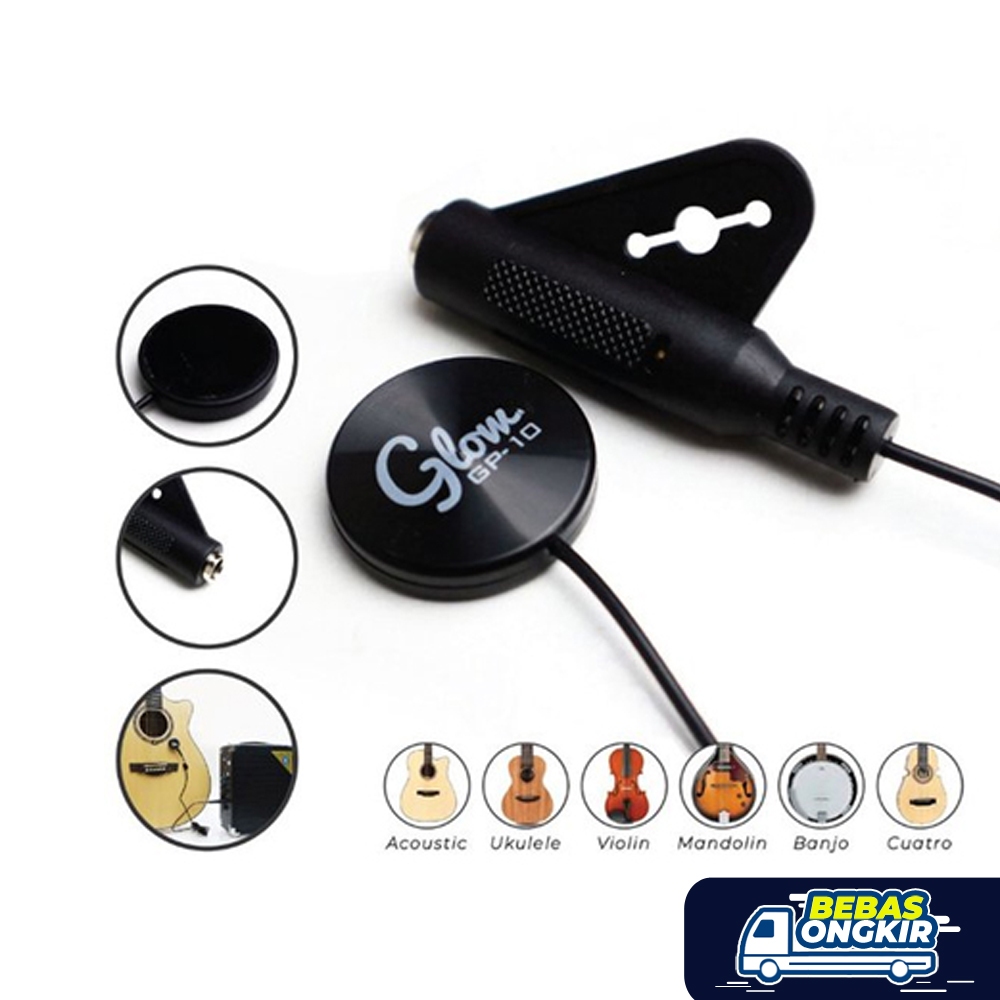 Jual Pickup Gitar Akustik GLow GP10 - Gitar pIckup tranduser Glow GP10 ...